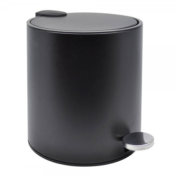 ΚΑΛΑΘΙ ΜΠΑΝΙΟΥ 5lt INOX ΜΑΥΡΟ ΜΑΤ SOFT CLOSE ANKOR