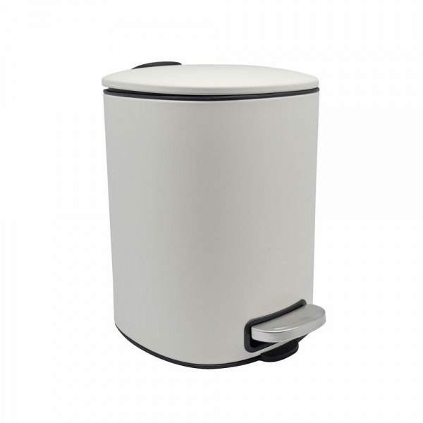 ΚΑΛΑΘΙ ΜΠΑΝΙΟΥ 5lt INOX ΤΕΤΡΑΓΩΝΟ ΚΡΕΜ ΜΑΤ SOFT CLOSE ANKOR