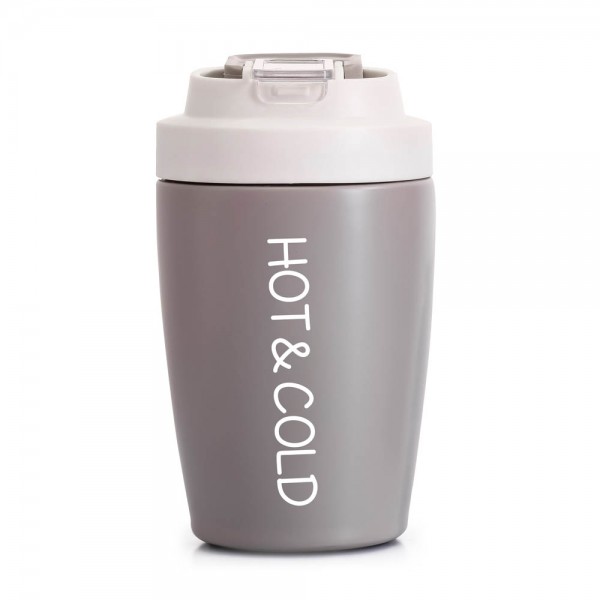 ΠΟΤΗΡΙ ΘΕΡΜΟΣ INOX ΓΚΡΙ HOT & COLD 400ml ANKOR