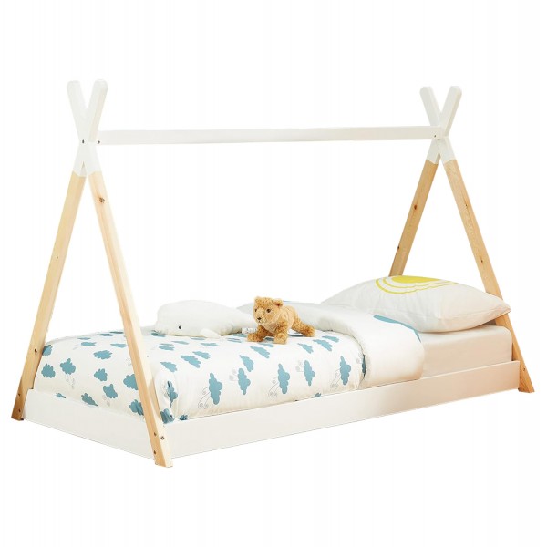 ΚΡΕΒΑΤΙ ΠΑΙΔΙΚΟ MUNK HM699.03 τ.MONTESSORI ΞΥΛΟ ΠΕΥΚΟΥ ΦΥΣΙΚΟ-ΛΕΥΚΟ ...