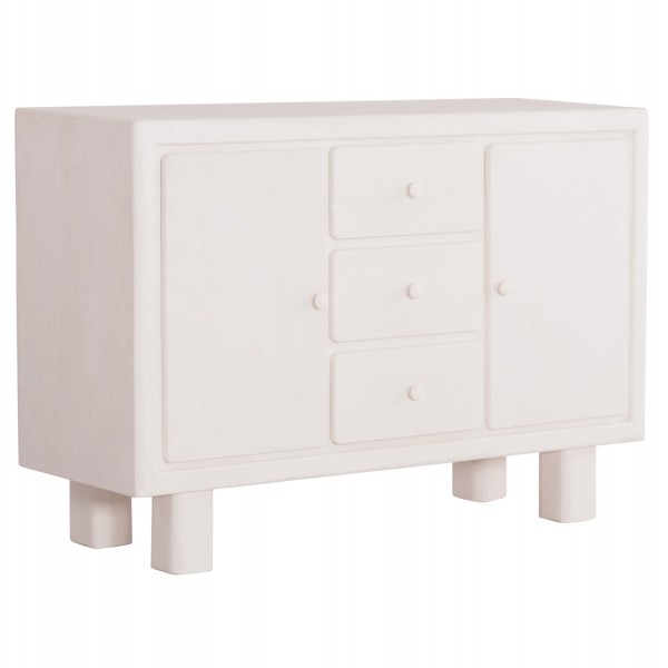 ΜΠΟΥΦΕΣ ΣΕΙΡΑ SANTORINI HM18048 MDF ΣΕ ΥΠΟΛΕΥΚΟ ΧΡΩΜΑ-3 ΣΥΡΤΑΡΙΑ & 2 ...