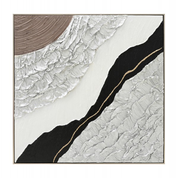 ΠΙΝΑΚΑΣ ΤΟΙΧΟΥ ABSTRACT (ΤΕΤΡΑΓΩΝΟΣ) HM4553.01 ΜΕ ΚΟΡΝΙΖΑ ΜΠΕΖ-ΚΑΜΒΑΣ ...