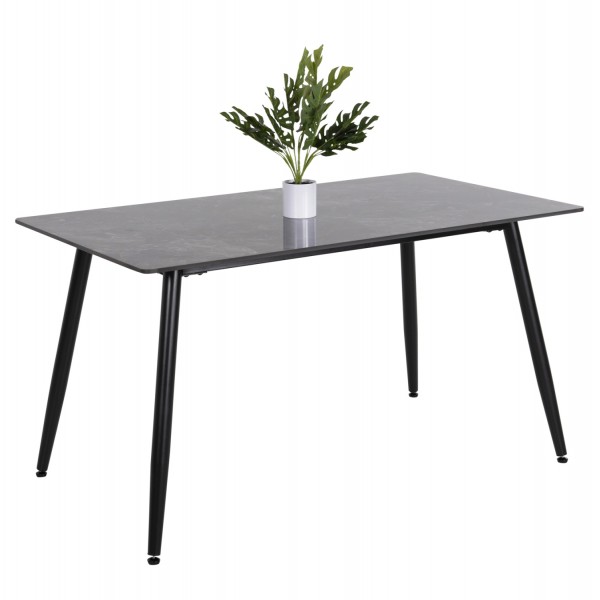 ΤΡΑΠΕΖΙ RAVEN HM9856 ΚΕΡΑΜΙΚΟ TOP ΑΝΘΡΑΚΙ ΜΑΡΜΑΡΟ-ΜΑΥΡΟ ΜΕΤΑΛΛΟ ...