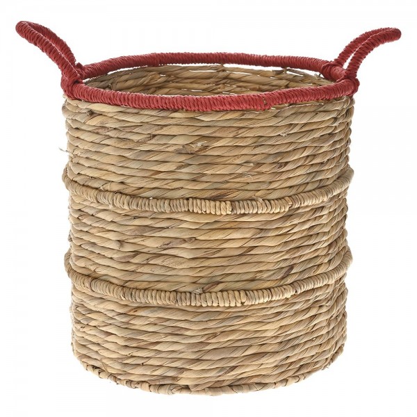 ΨΑΘΙΝΟ ΚΑΛΑΘΙ NATURAL ΜΕ ΚΟΚΚΙΝΑ ΧΕΡΟΥΛΙΑ Φ32x34EK